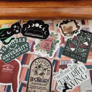 Magical Bookshelf Suncatcher Window Sticker Floral Book Rainbow Maker ...