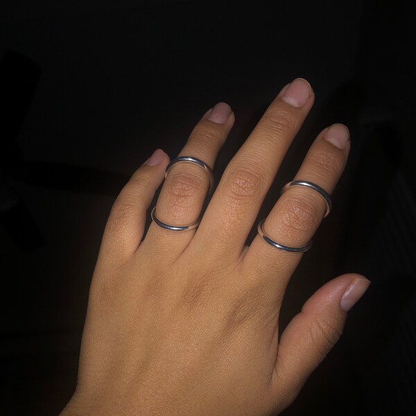 BUNDLE OF 10 Adjustable Swan Splint Ring - Sterling Silver Swan Splint ...