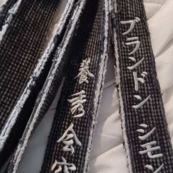 Zhong Yuan Custom Embroidery Belt for Martial Arts, Taekwondo, Karate ...