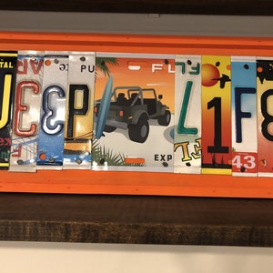 Rustic Custom Frame Display for a License Plate and a 5x7 - Etsy