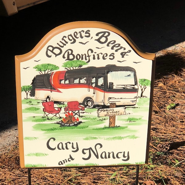 CLASS A-RV Signs-happy Camper Signs- Motorhome-outdoors-weatherproof ...