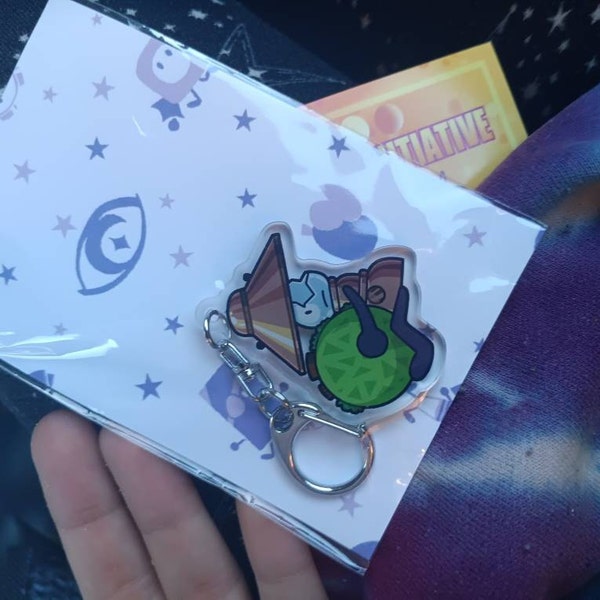 HFJONE Airy Enamel Pin, Acrylic Keychain, and Holographic Vinyl Sticker ...