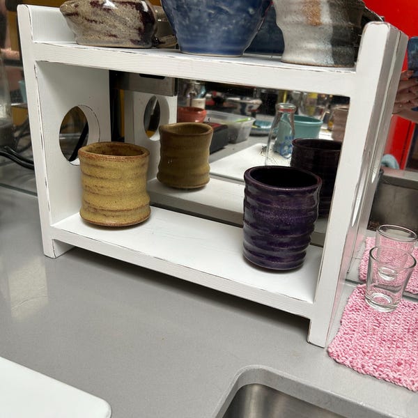 Country Style Countertop Double Shelf - Etsy UK