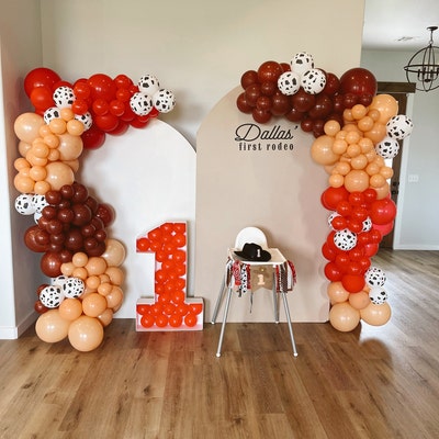 First Rodeo Birthday First Rodeo Party Backdrop Cowboy Theme First ...