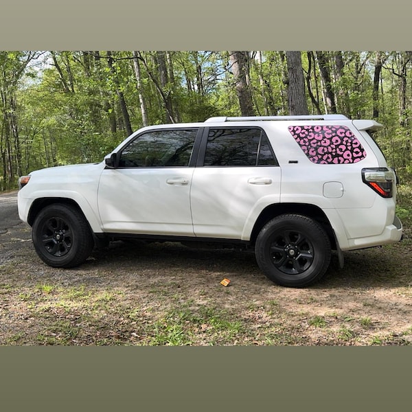 Fits 2010-2024 Toyota 4RUNNER Rear Side Window Leopard Cheetah Print ...