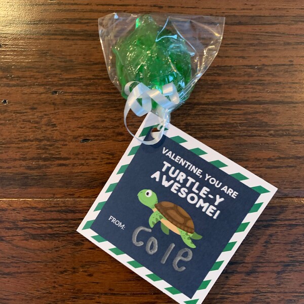 12 TURTLE LOLLIPOPS - Turtle Party Favors - Etsy