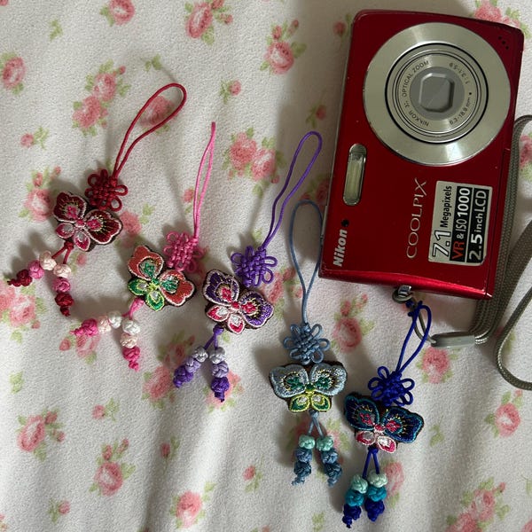 Handmade Korean Knot Tassels Keychain Key Ring Valentine's Day ...