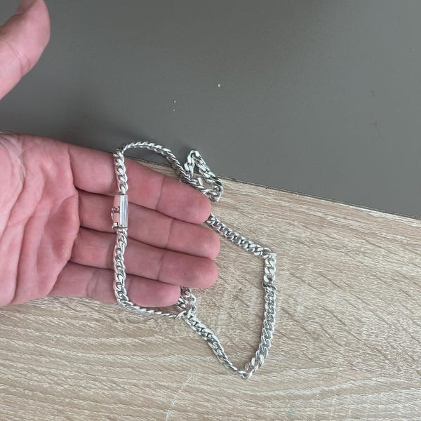 6 Mm Curb Chains Necklace, 999 Pure Solid Silver, Chains Silver ...