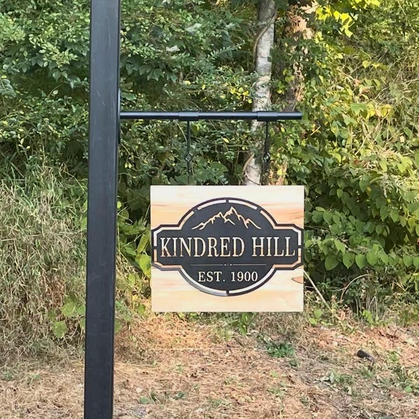 Metal Sign Hanger Adjustable Wall Mount Bracket Outdoor Post Sign ...