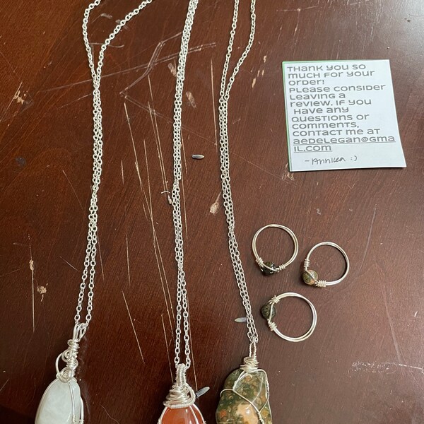 Turritella Fossil Agate Spike Chainmail Necklace - Etsy