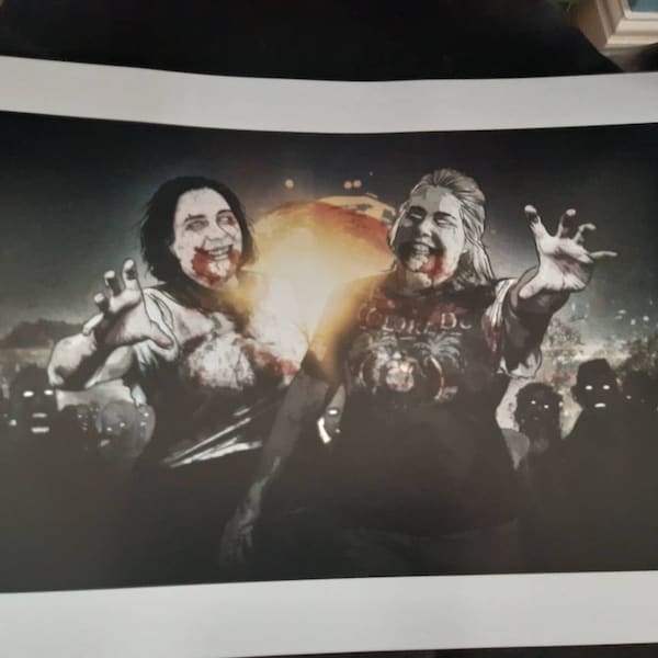 Zombie Personalised Portrait, Digital Download, Zombie Apocalypse ...