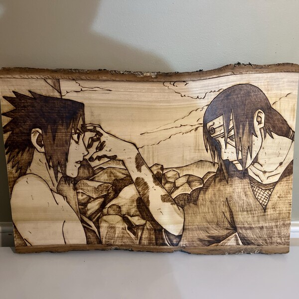 Handmade Wood Burning Art: Flying Dragon & Castle Pyrography - Etsy