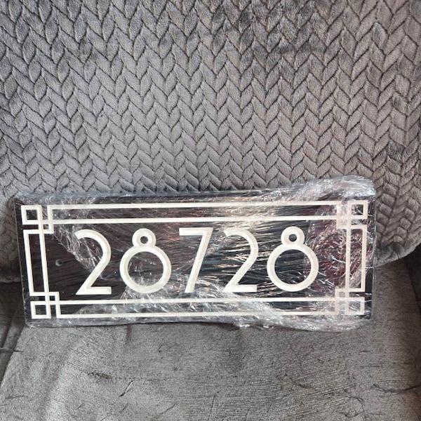 Art Deco Address Sign, Address Sign Outdoor, Custom Address Sign, Art ...