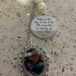 Groom Memorial Pin Groom Buttonhole Charm Groom Memory Pin Loved One ...