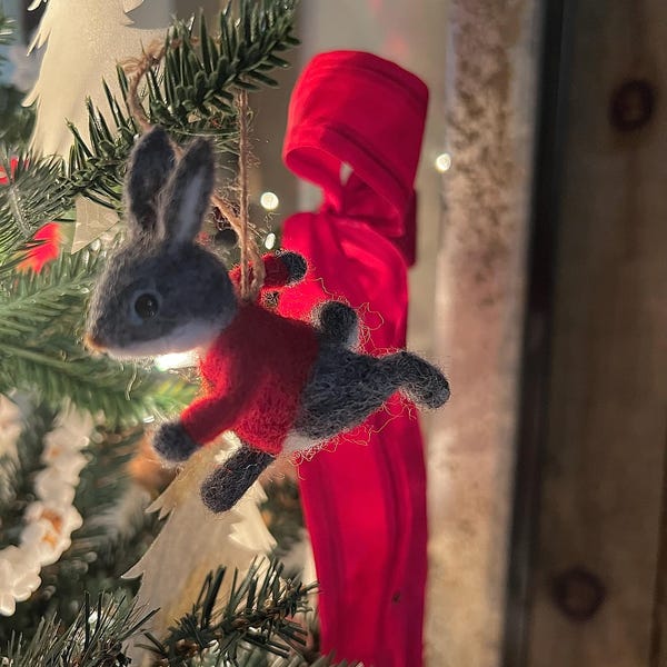 Needle Felted Robin Sculpture.needle Felted Robin, Robin Ornament, Felt ...