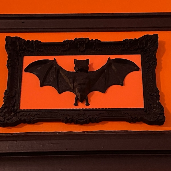 Bat Frame Wall Art • Gothic Home Decor • 3D Printed - Etsy
