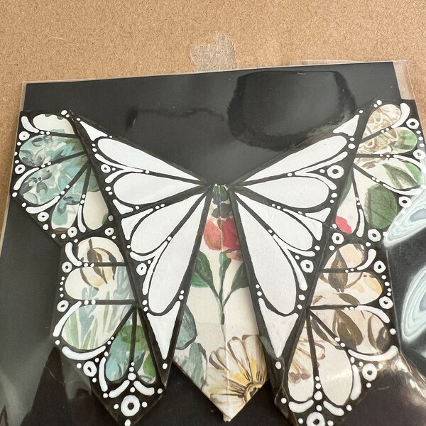 Paper Origami Butterfly Corner Bookmark ~ Choose Your Own Design ~ Gift ...