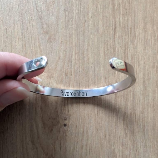QR Code Cuff Bracelet, Engraved Jewelry, Secret Message Jewellery ...