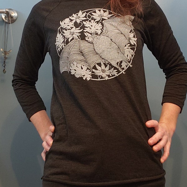 Vampire Bat Unisex Screen Print Baseball Tee - Etsy