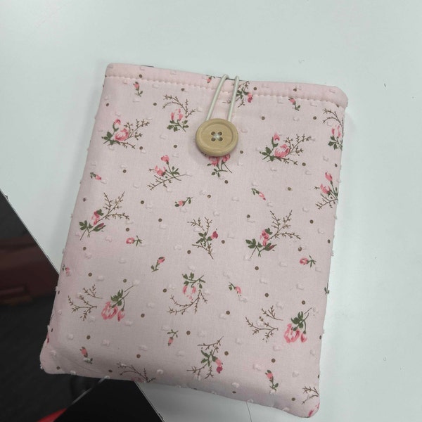 Flowers Kindle Sleeve, Pink Rose Kindle Pouch, Padded Kindle Cover ...
