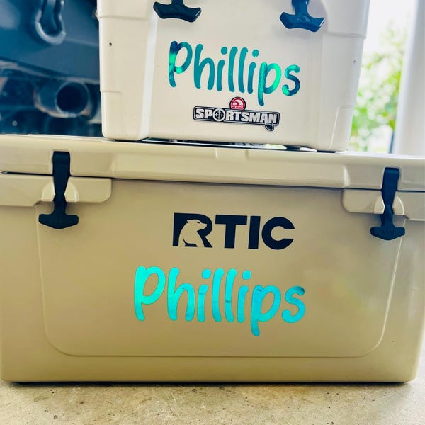 Custom Decal Name Tag for Your Cooler or TUMBLER Make Your Own ...