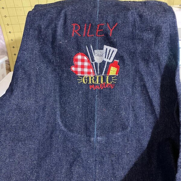 Grill Master Applique - Machine Embroidery Design, Grilling Tools ...