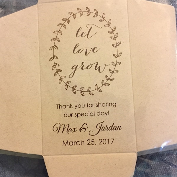 DIY Custom Seed Packets, Custom Envelope, Kraft, Personalized Envelopes ...