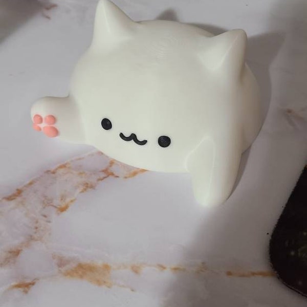 Kawaii Desk / Bongo Cat Meme - Adorable Desk Accessory - Keep Your Desk ...