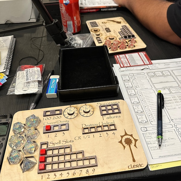 Deluxe Handmade Laser Cut Wooden Wizard Class Board for Dungeons and ...