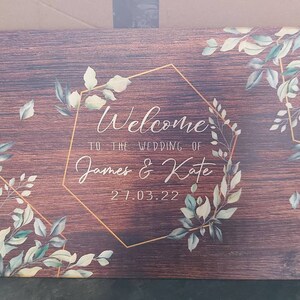 Rustic Wedding Welcome Sign Wood Rustic Wood Wedding Sign - Etsy