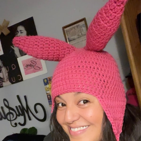 CROCHET PATTERN Pink Easter Bunny Hat Pattern Easter Rabbit Beginner Friendly Pattern PDF ...