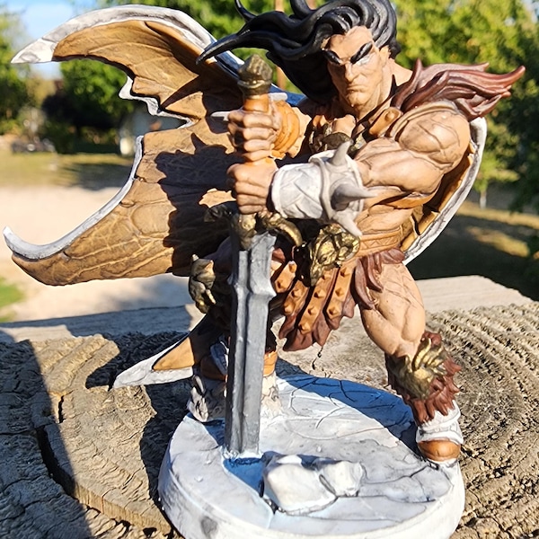 50mm Wereraven 32mm Scale Dnd Miniature Dungeons and Dragons 5E Fantasy ...