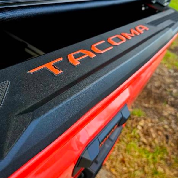 2024-25 4th. Gen Tacoma 3D Domed Raised Bed Rail Tailgate Overlays - Etsy