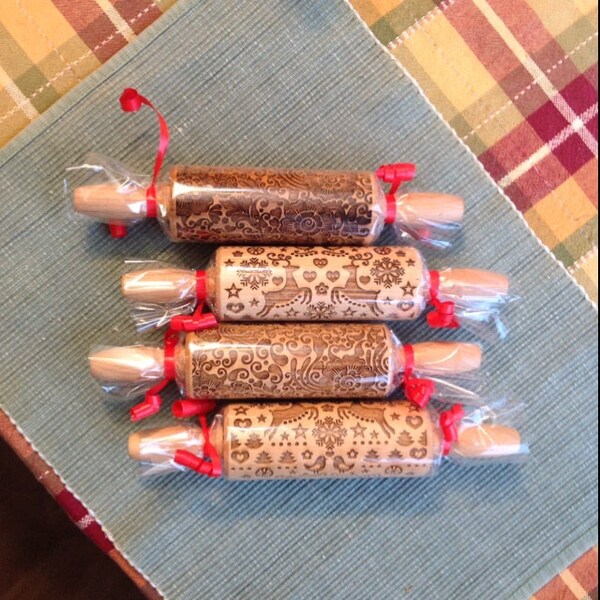 Christmas Roling Pin, SCANDINAVIAN DESIGN, Embossing Rolling Pin, Laser ...