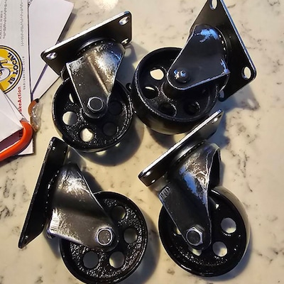 Antique Industrial Furniture Casters, Vintage Cast Iron Table Stem ...