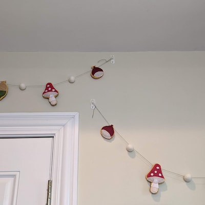 Felt PDF Sewing Pattern Felt Autumn Garland Chestnut, Acorn, Mushroom ...