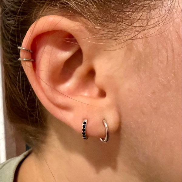 16G/18G/20G Solid Clicker Hoops • CZ Hinged Clicker Hoops • Seamless ...