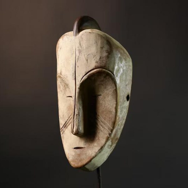 African Mask Antiques Tribal Art Carved Wooden Mask African Tribal Guro ...