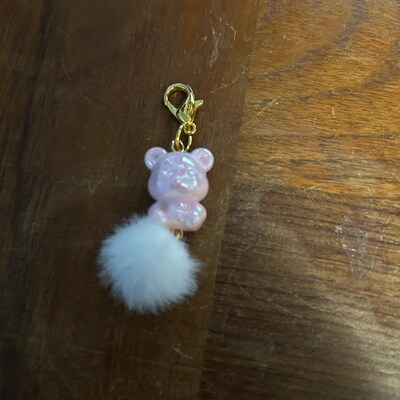 Strawberry Kitty Silicone Beaded Pen, Dangle Charm, Black Ink, Year ...