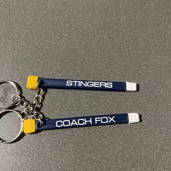 Personalized Canucks Hockey Stick Keychain: Vancouver Fan Gift - Etsy