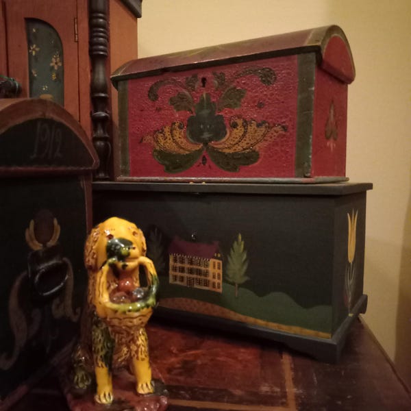 Mary Hoover Folk Art Stuffed Fabric Dog - Etsy