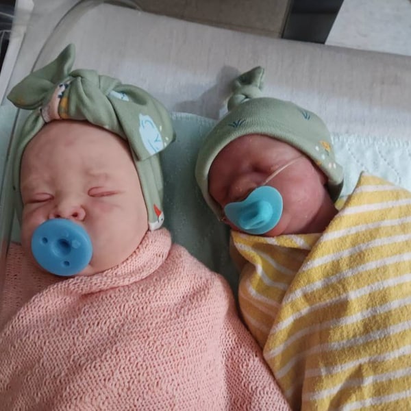 Micro Preemie & Preemie Gift Set Ribbed Knit Knotted Preemie Hat NICU ...