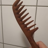 Witches Comb : Wide Tooth Curly Hair Walnut Comb Handmade Comb Healthy ...