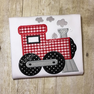 Train Transportation Machine Embroidery Applique Design - Etsy