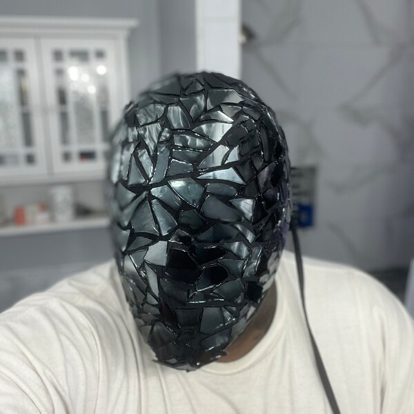 Crazy Mirror - Custom Haute Couture Mask Hand Made of Broken Mirror ...