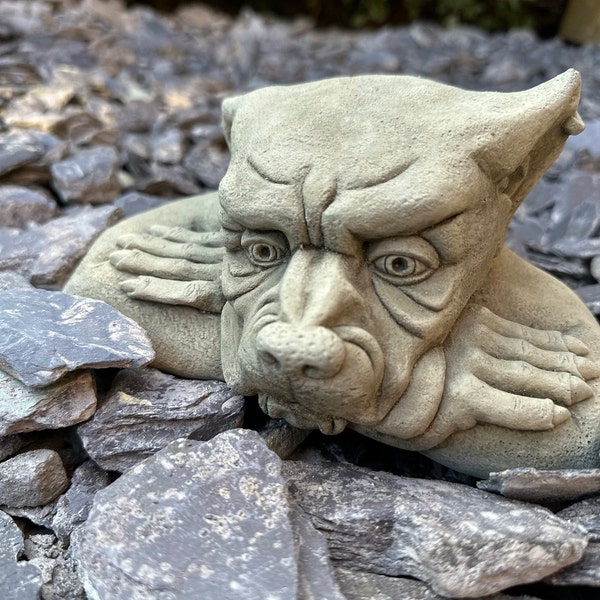 Ernie - the Gargoyle Stone Garden Ornament - Etsy UK