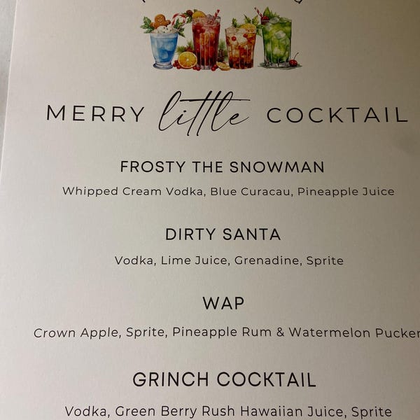 Jack and Coke Signature Cocktail Drink Bar Sign, Editable Template ...