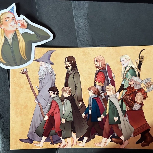 Lord of the Rings the Hobbit Tolkien Stickers - Etsy