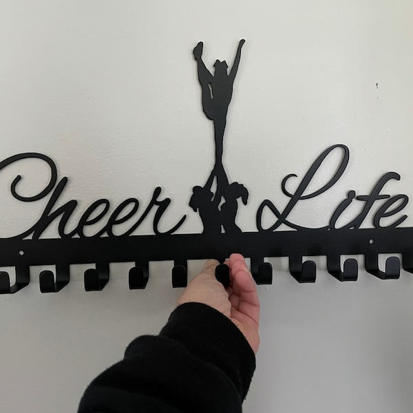 Cheer Life - Cheerleading 12 Hook Metal Medal Holder - Color Options - Etsy