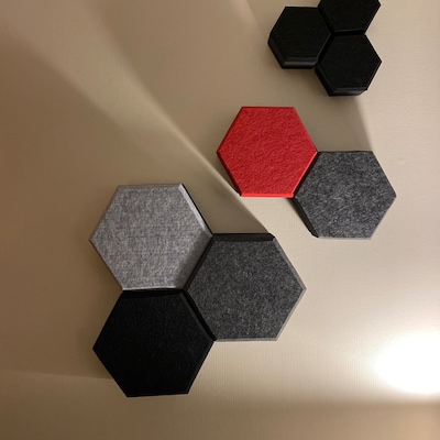 Acoustic Sound Diffuser Hexagon Wall Tile 8.75 - Etsy